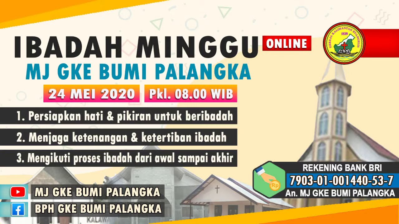 Ibadah Minggu 24 Mei 2020 Youtube