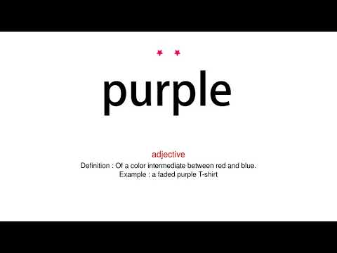 How to pronounce purple - Vocab Today - YouTube