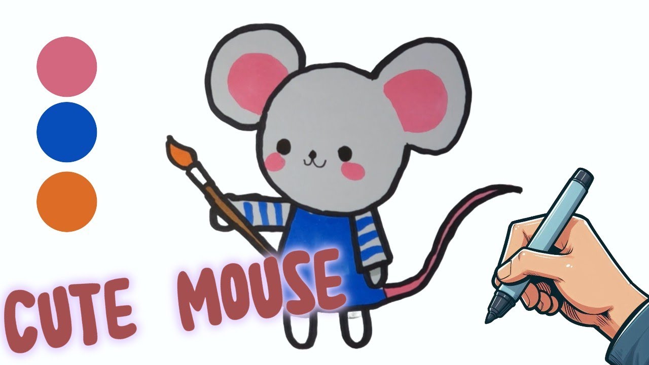 How to Draw a Cute Mouse - YouTube