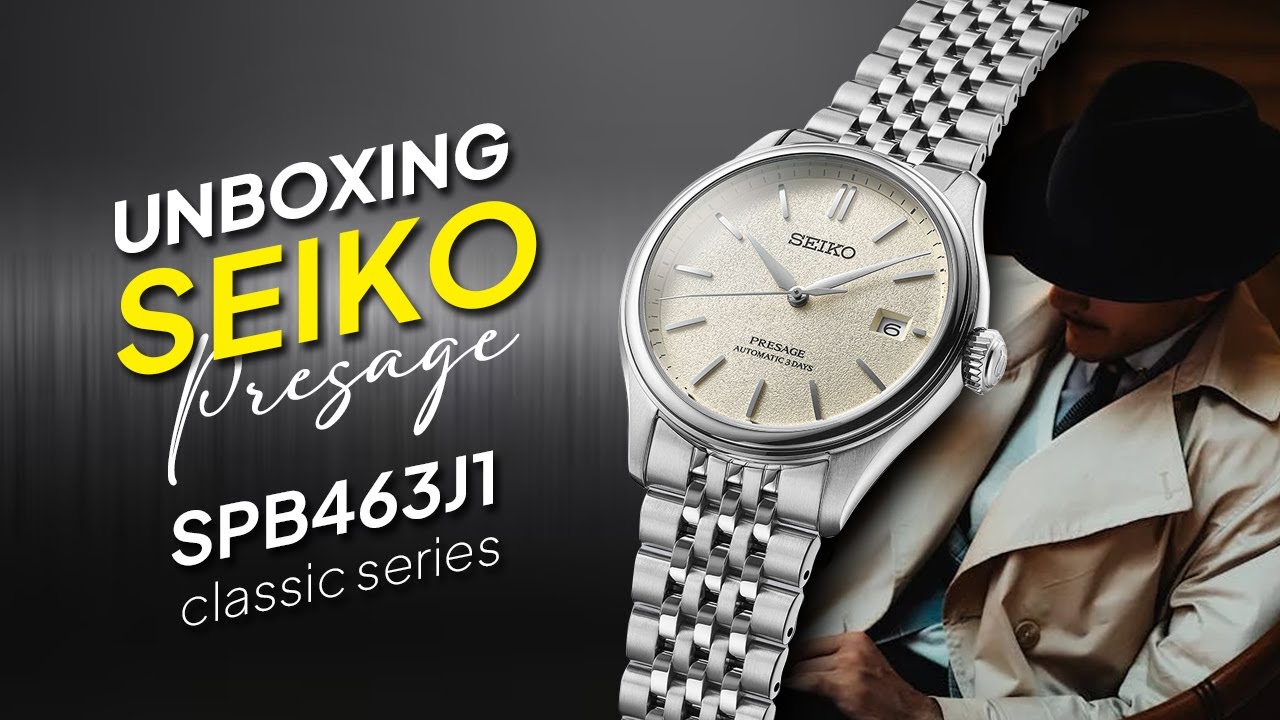SEIKO PRESAGE SPB463J1 SPB463 Classic Series "Shiroiro" - Unboxing ...