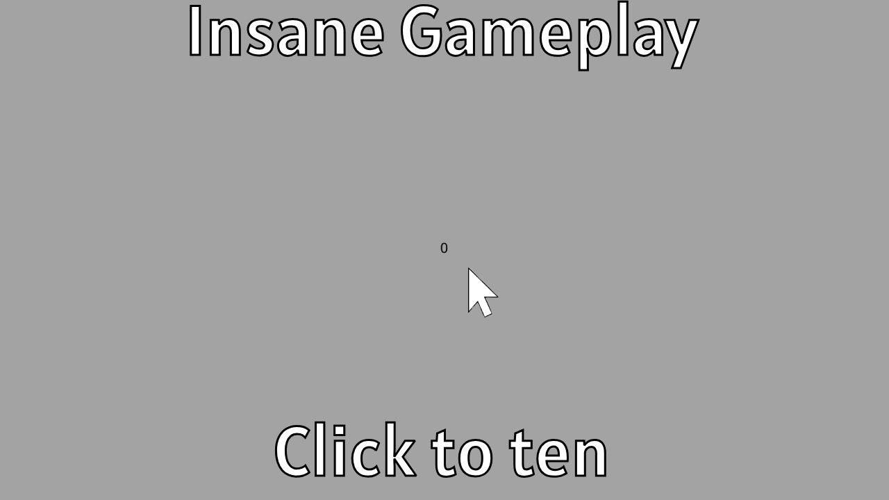 Insane gameplay - Click to ten - YouTube