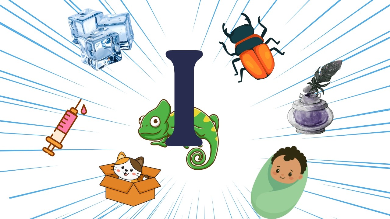 Letter I Recognition | Letter I Song for Kids 🦎 ️ | Learn Alphabet ...