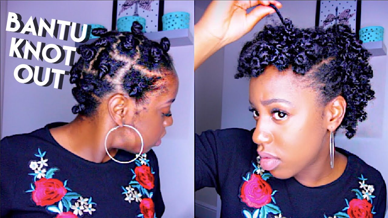 Bantu Knot Take Down and Style | 4C Natural Hairstyles - YouTube