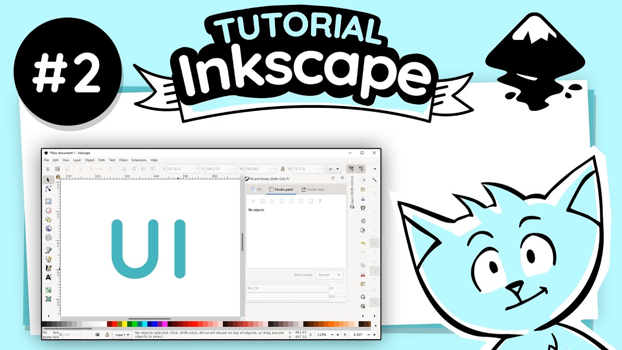 Tutorial Inkscape #2: Tampilan UI & Eksplorasi Awal (Bahasa Indonesia ...