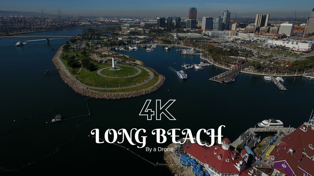 Long Beach Aerial Video in 4k - YouTube