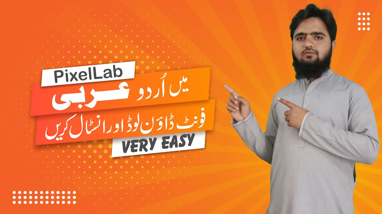 How to add an Urdu Arabic Font on Pixellab - YouTube