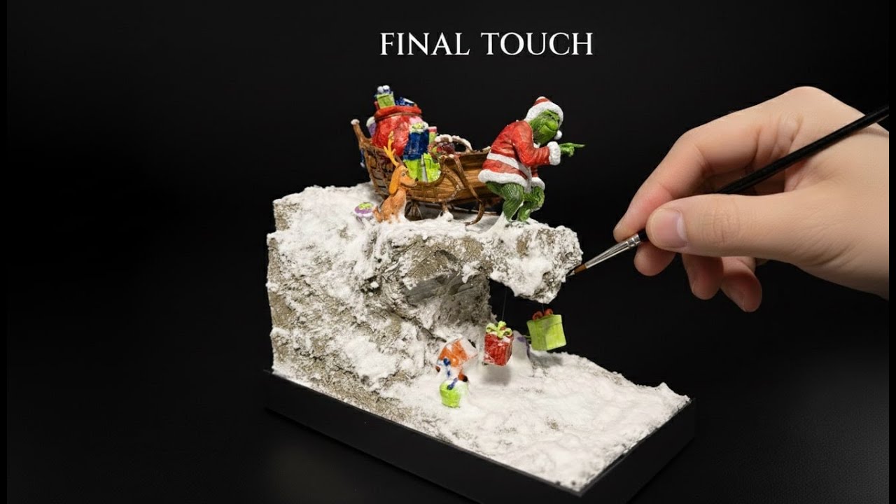 Grinch on Mount Crumpit - Diorama Build - YouTube
