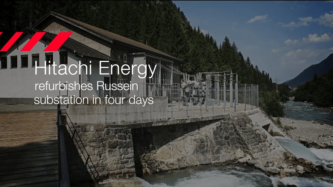 Hitachi Energy refurbishes Russein substation in four days - YouTube