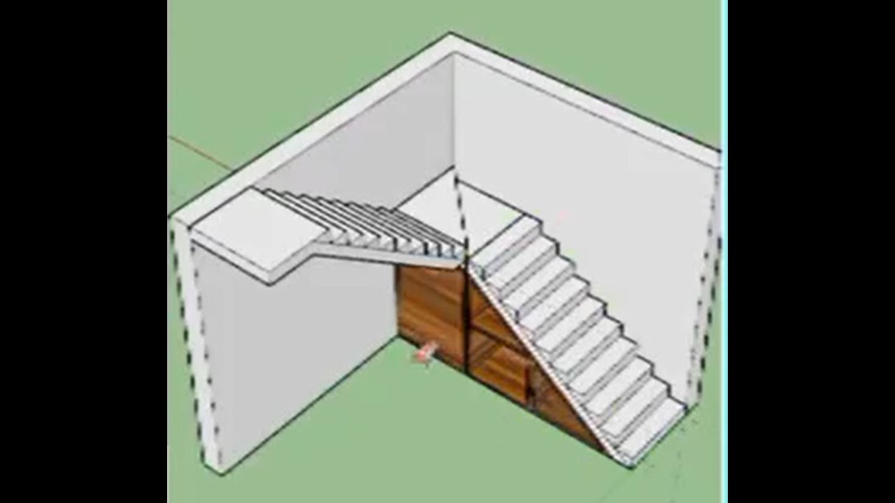 CARA MEMBUAT TANGGA L DI SKETCHUP 2022 - YouTube