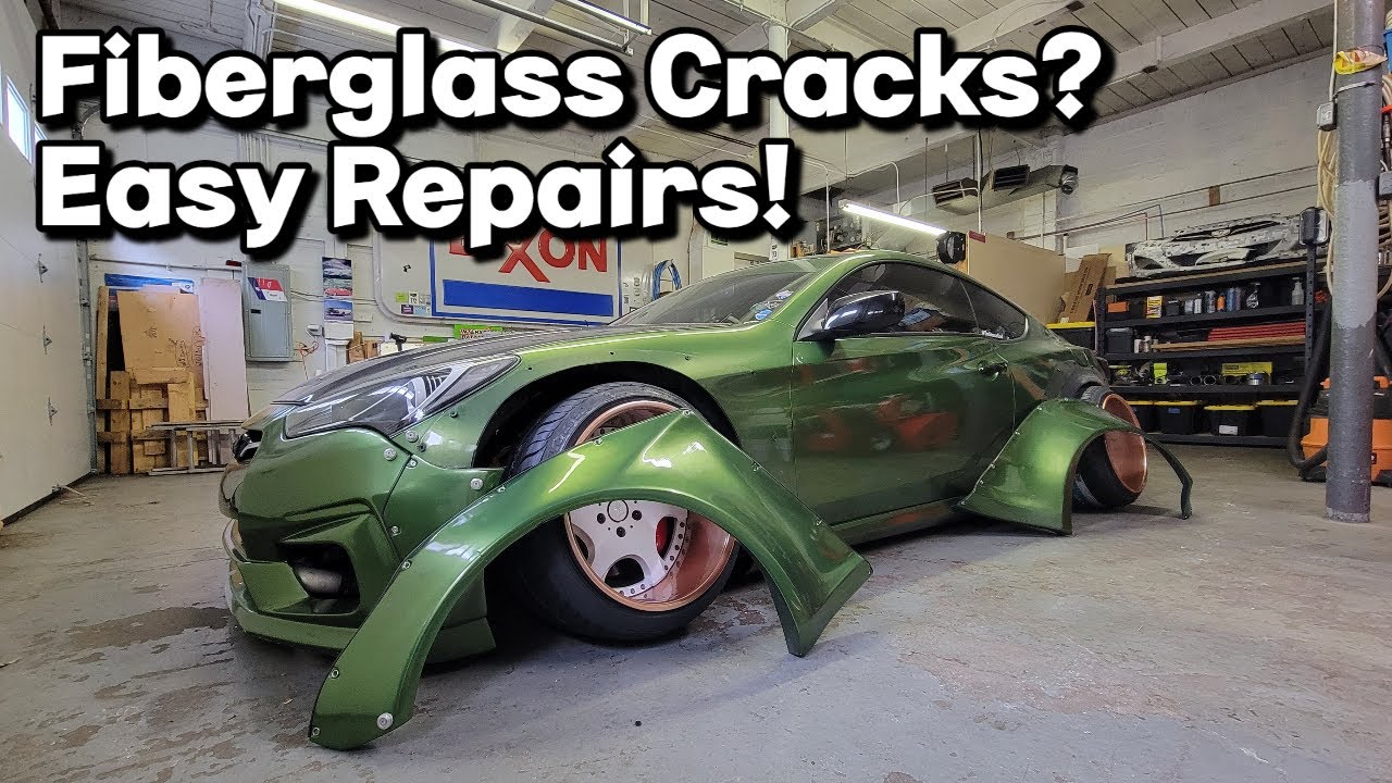 Repairing Cracks In My Fiberglass Fender Flares, Finally! Easier Than ...