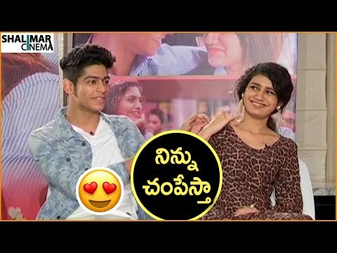 Priya Prakash Varrier And Roshan Funny | Lovers Day Movie Team Funny Interview