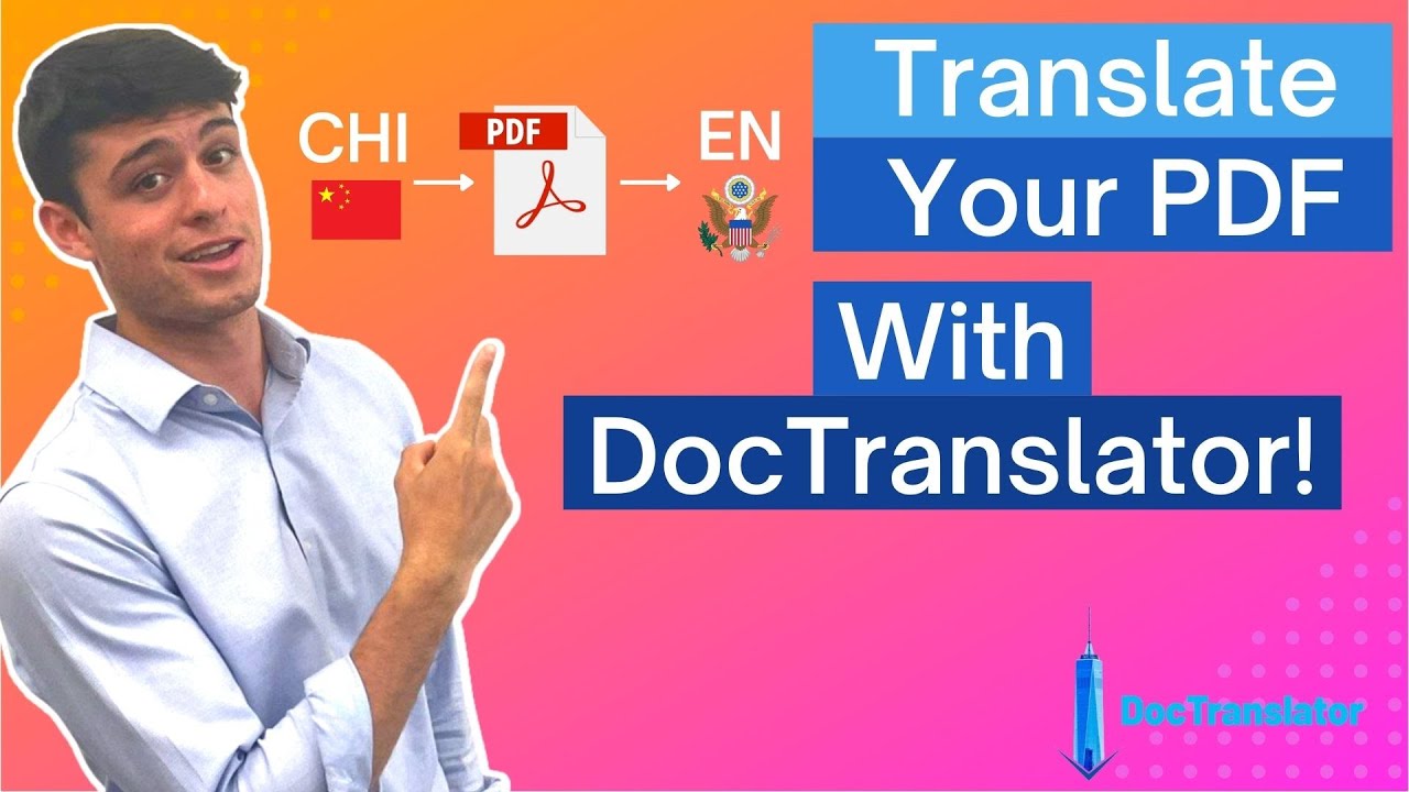 Translate Your PDF With DocTranslator! - YouTube