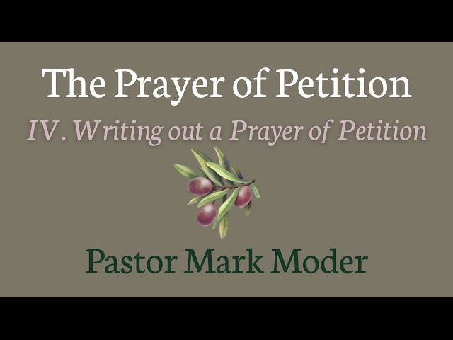 Petition Sample Prayer