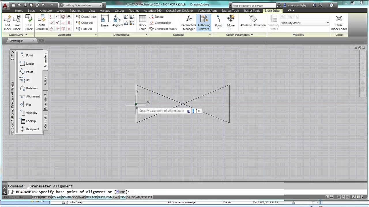 AutoCAD Tips & Tricks - Alignment Dynamic Block - YouTube