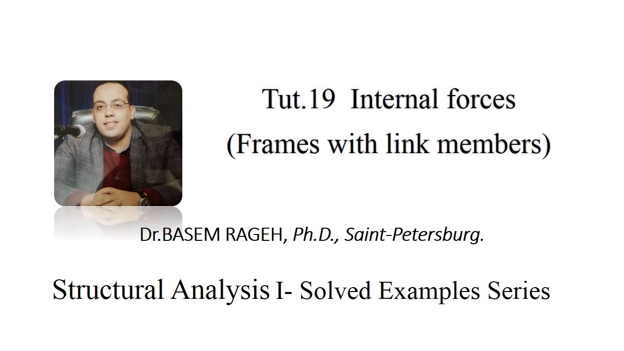 26. SA1.19 Internal forces-Frames. (Frames with link members) - YouTube