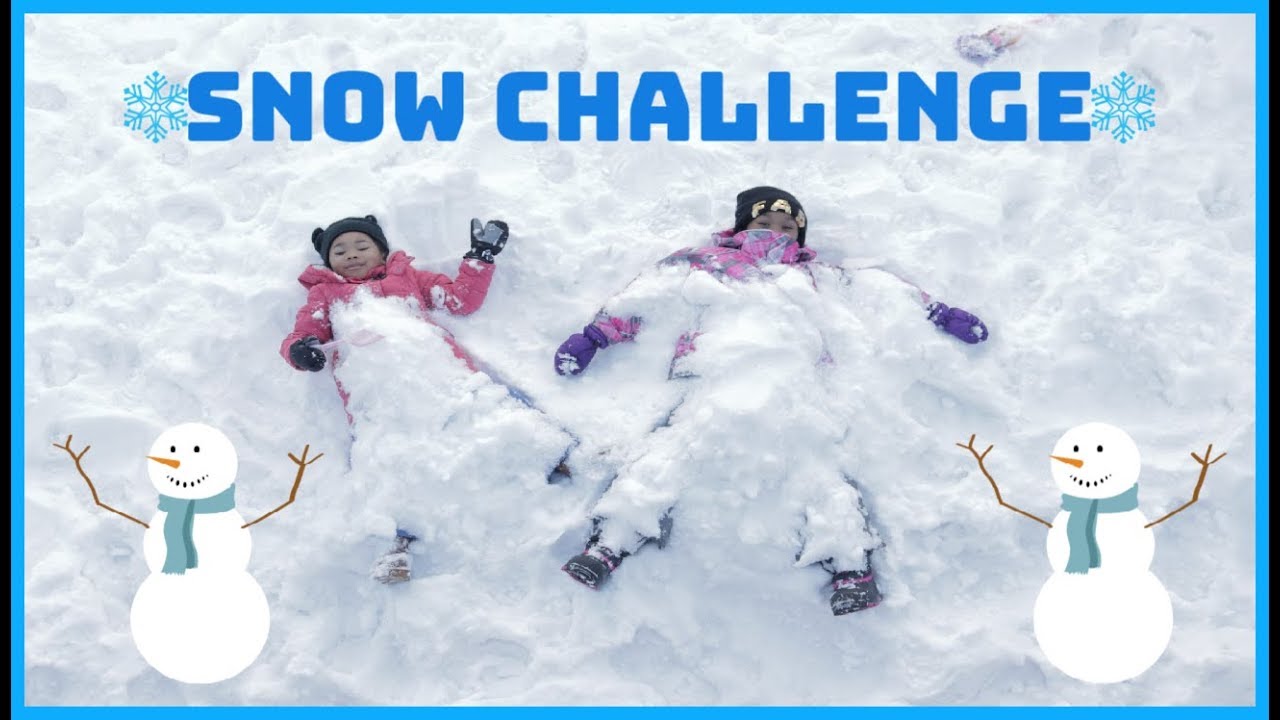 Snow Challenge | Playing in the Snow - YouTube
