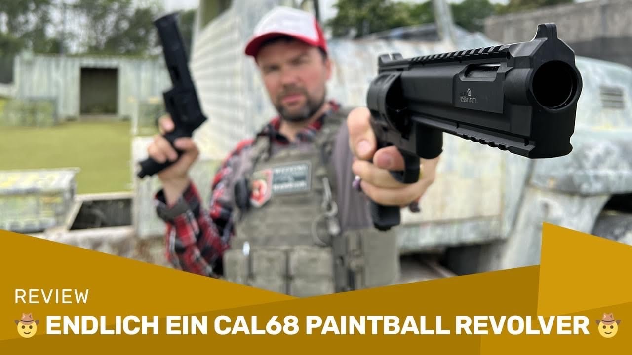 Umarex HDR 68 cal Paintball Revolver (test german) - YouTube