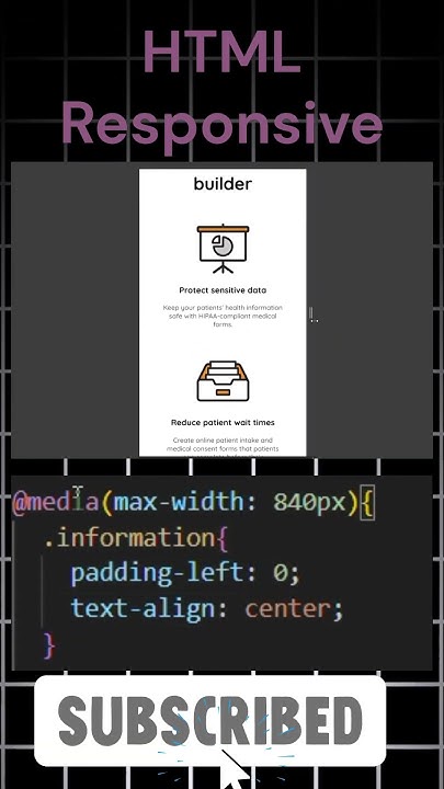 HTML Responsive | CSS | Web Tech | #shorts #viralshorts #coding - YouTube