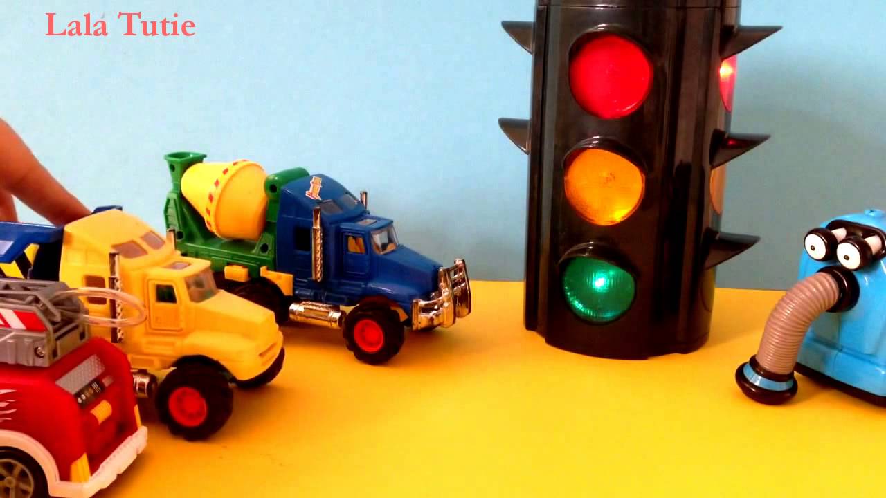 Fire Truck and Traffic Light Kids Toys - YouTube