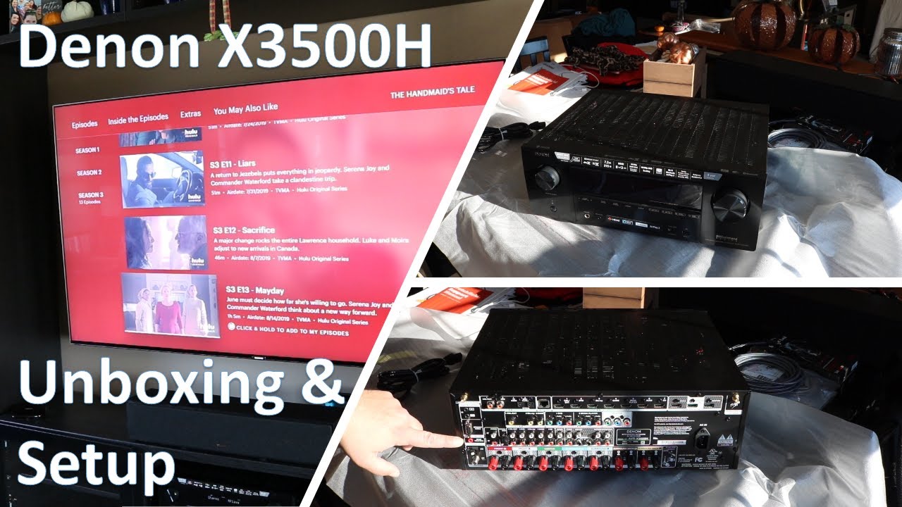 Denon AVR X3500H Unboxing & Setup - YouTube