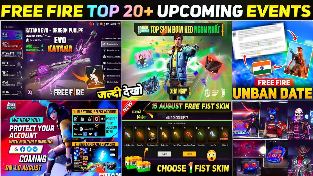 FREEFIRE UPCOMING EVENT OB41 | FREEFIRE TOP 20+ UPCOMING EVENT | FF NEW EVENT | FREEFIRE NEW ...