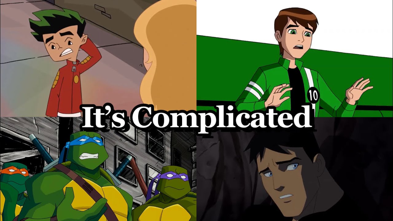 Cartoon Characters Saying It's Complicated Compilation in TV - YouTube