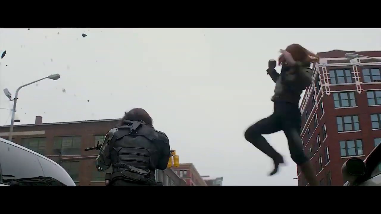 Captain America and Winter Soldier Highway Fight Scene (HD) | Captain ...