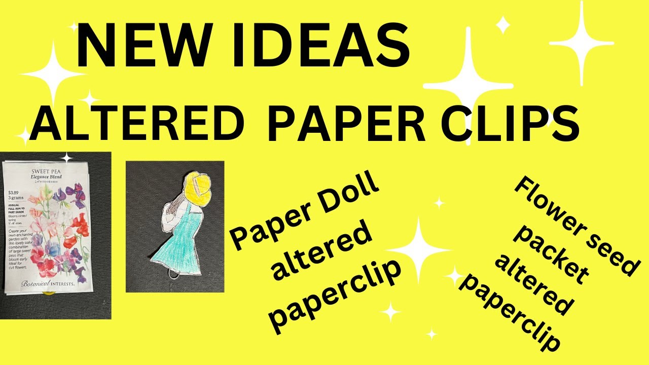 NEW COOL IDEAS FOR ALTERED PAPER CLIPS - YouTube