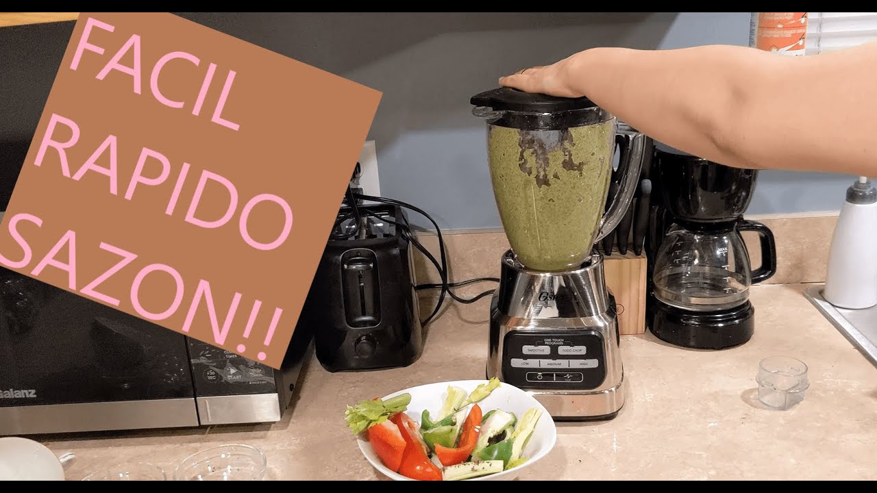 COMO HACER UN SOFRITO DOMINICANO {FACIL Y RAPIDO} {SAZON LIQUIDO} - YouTube