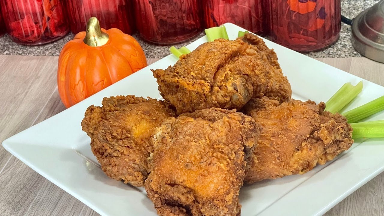 Crispy Mustard Fried Chicken Recipe - YouTube