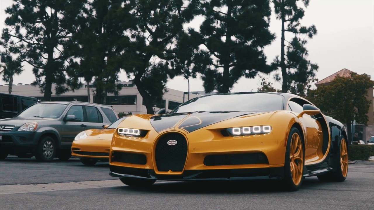 The Bugatti Chiron Hellbee at Moulin | Newport Beach - YouTube