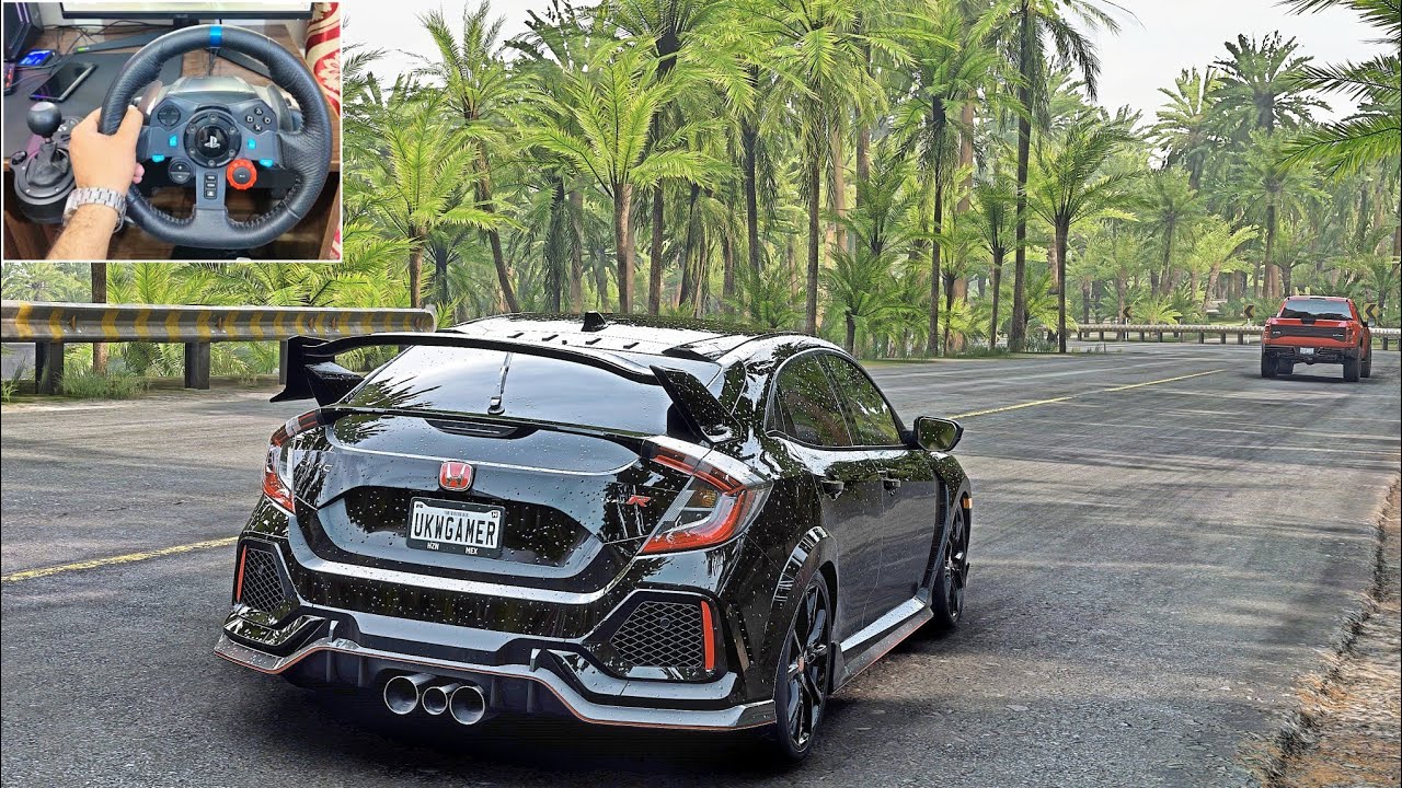 Honda Civic Type R | Forza Horizon 5 | Logitech g29 gameplay - YouTube