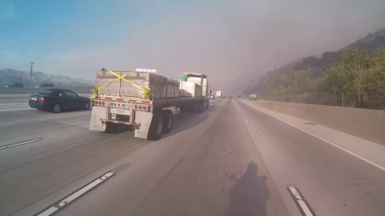 Coal Canyon Fire Corona 91 Freeway - YouTube