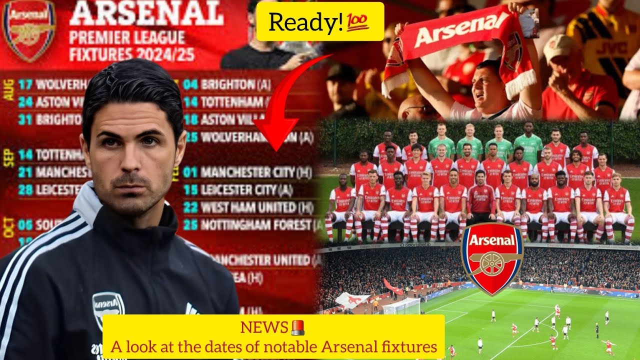 Get Ready 📣for an Epic Showdown: 🚨Key Dates for Arsenal's High-Stakes ...