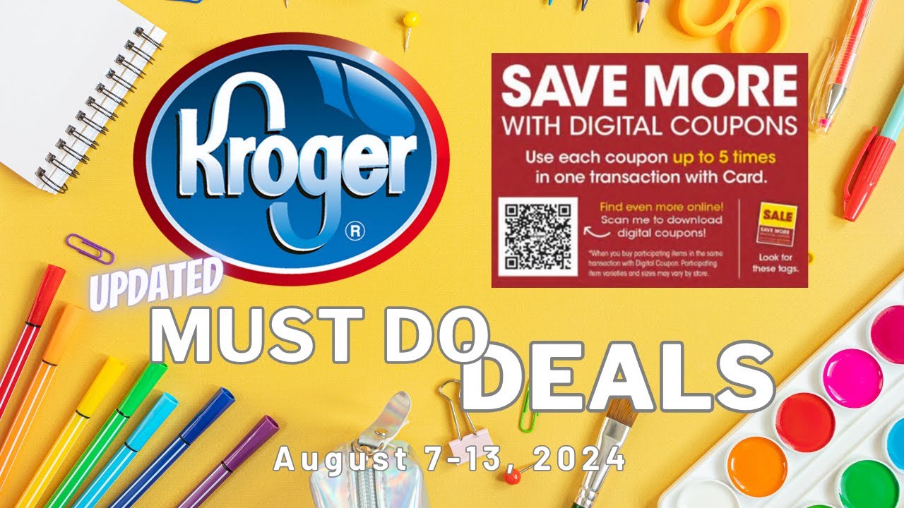 *MORE DEALS* Kroger UPDATED Must Do Deals for 8/7-8/13 | 10 for $10 ...