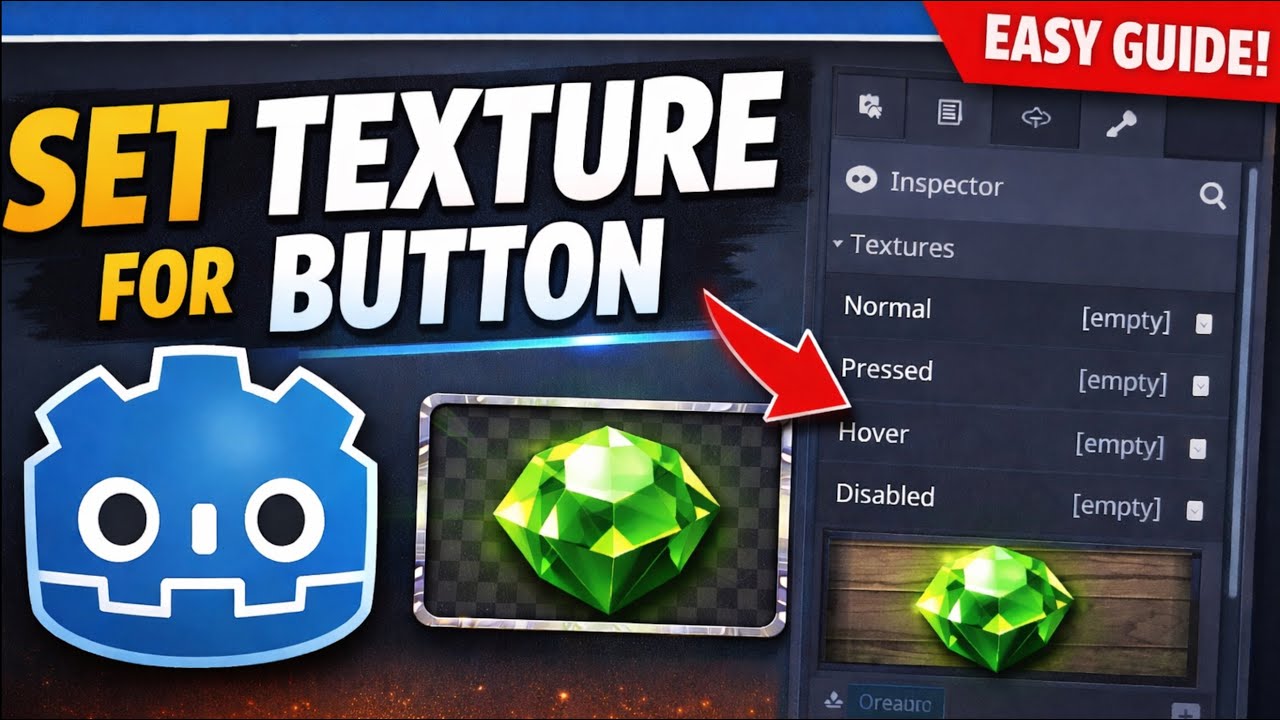 How to Set Texture for TextureButton in Godot Easy Tutorial - YouTube