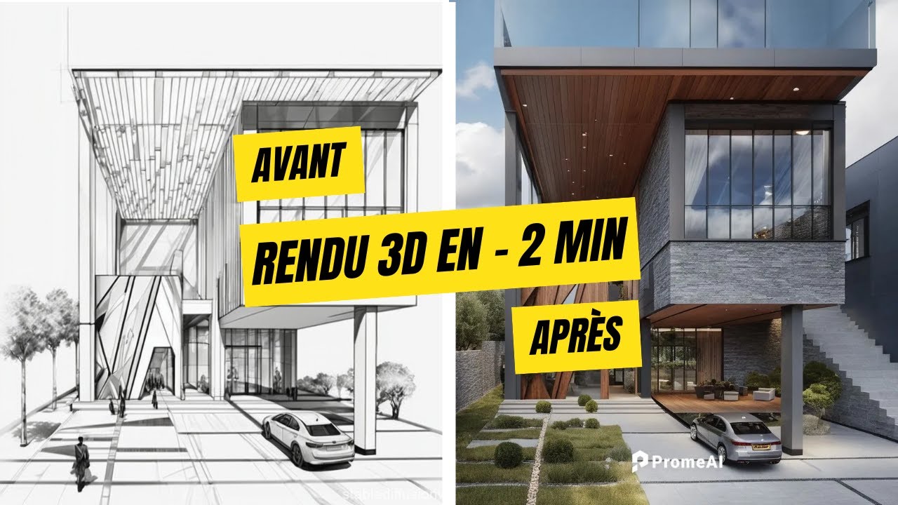 Rendu 3D Architectural GRATUIT en 2 MINUTES avec IA ! (Tuto Pro) # ...