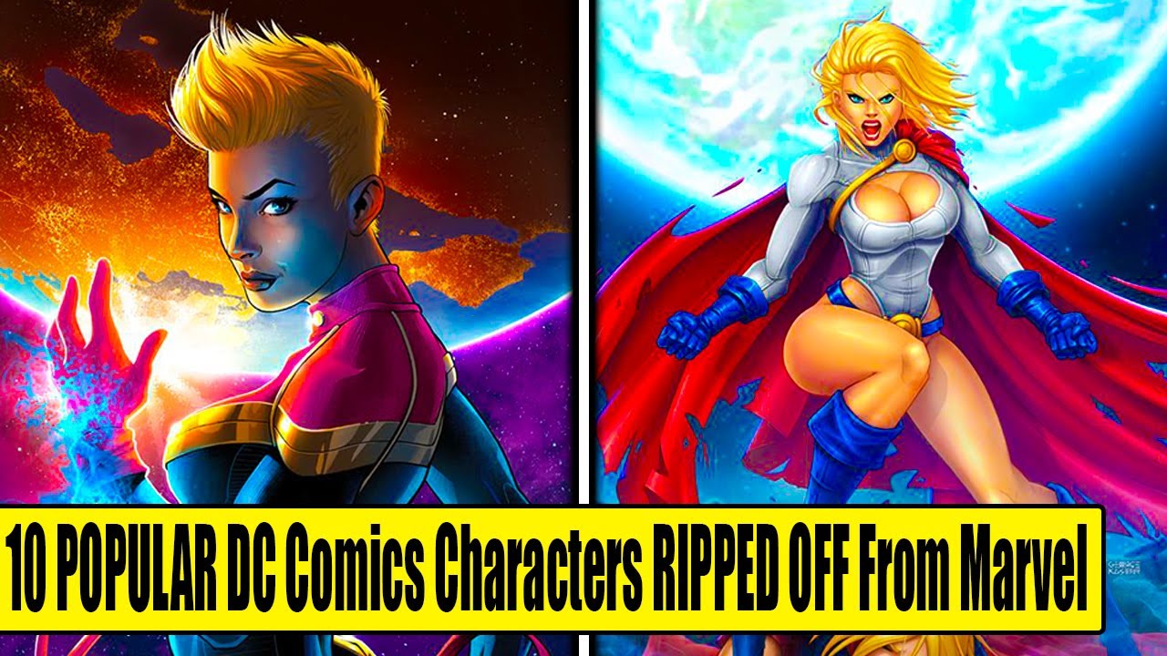 10 POPULAR DC Comics Characters RIPPED OFF From Marvel - YouTube