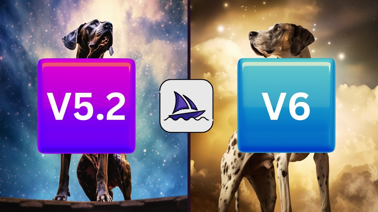 Midjourney V5.2. vs. V6 - What you need to know - YouTube