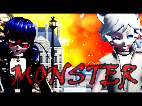 °MMD Miraculous° Miss Fortune & Cat Blanc MONSTER - YouTube