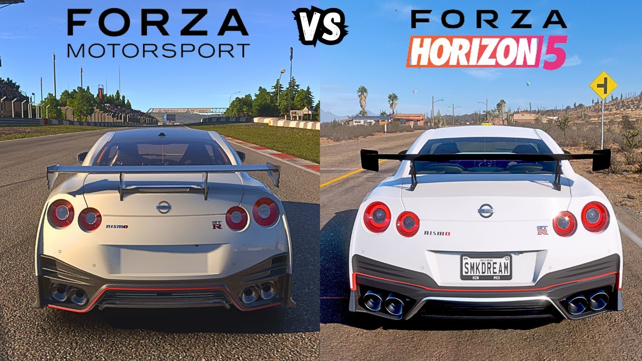Forza Motorsport vs Forza Horizon 5 | Nissan GTR Nismo Comparison Fm8 ...