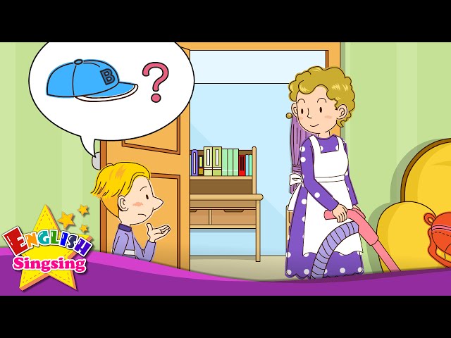 Conversation - Where is my cap? I do…: English ESL video lessons