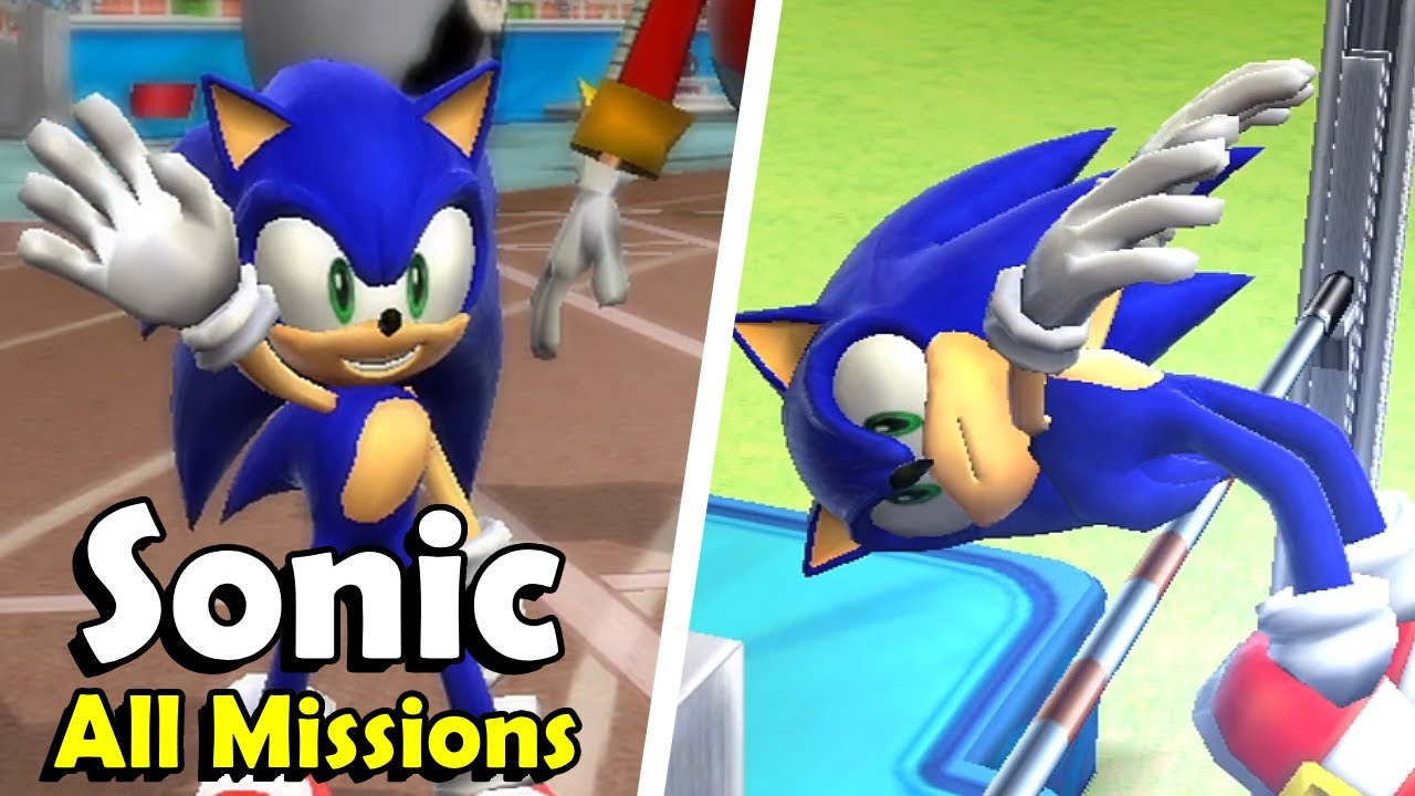 Mario & Sonic at the Olympic Games [Wii] - All Sonic Missions - YouTube