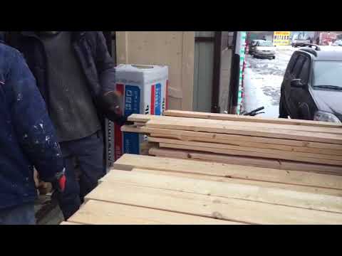 погрузка обрезной доски