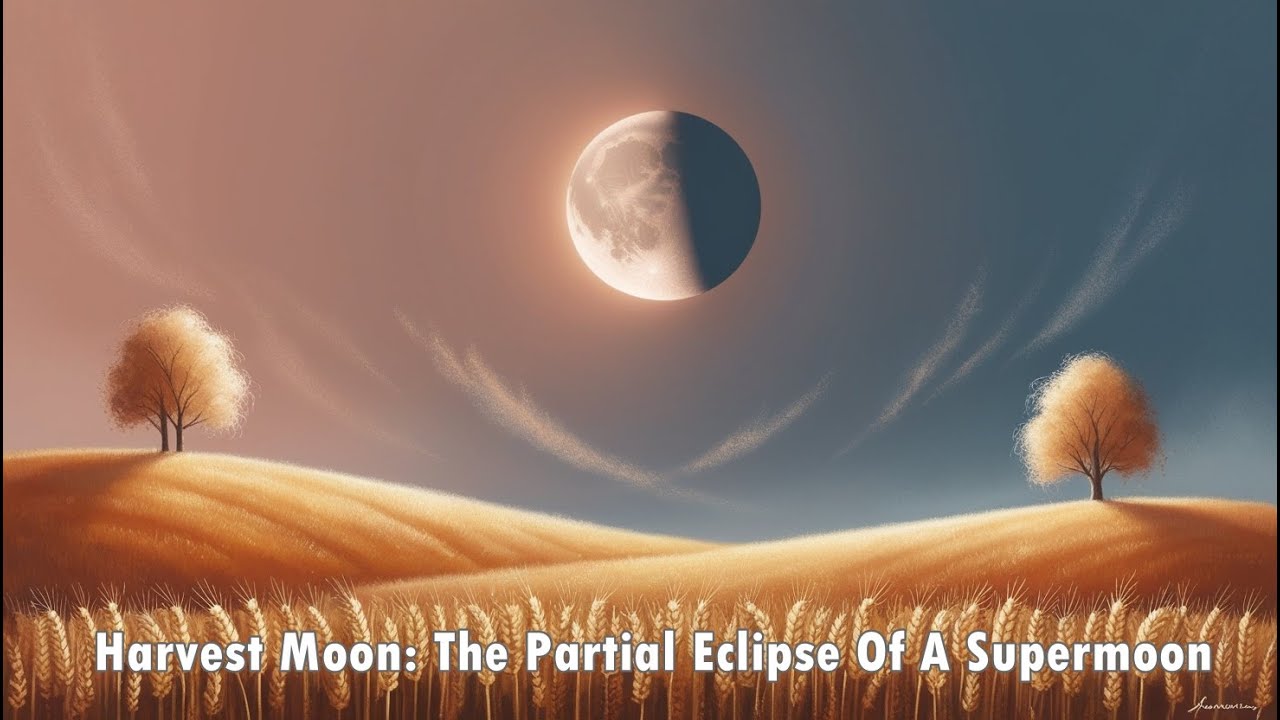 Harvest Moon: The Partial Eclipse Of A Supermoon - YouTube