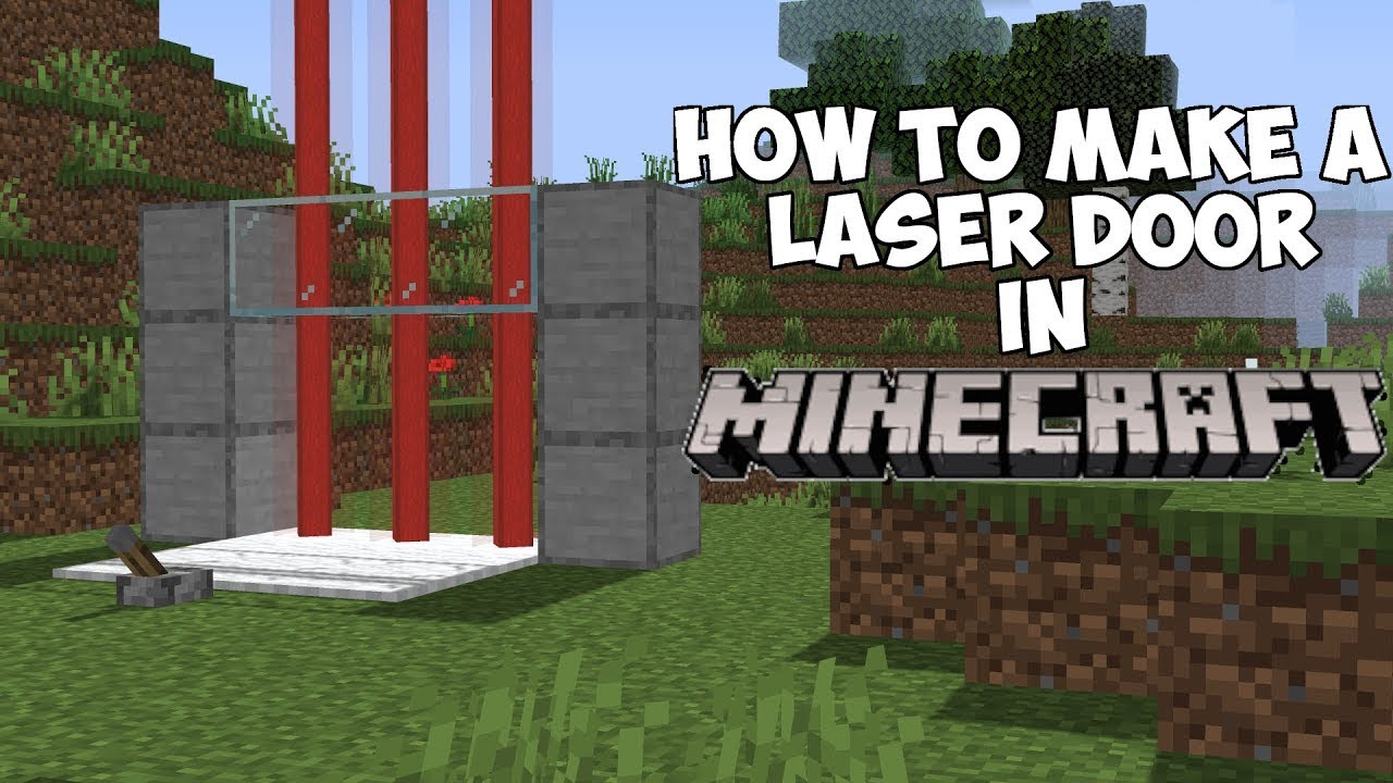 How to Make Lazer Door in Minecraft Easy - YouTube