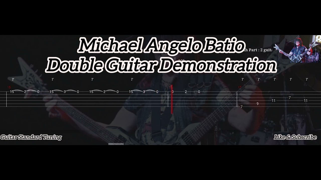 Michael Angelo Batio - Double Guitar Demonstration ( Tab Guitar ) - YouTube