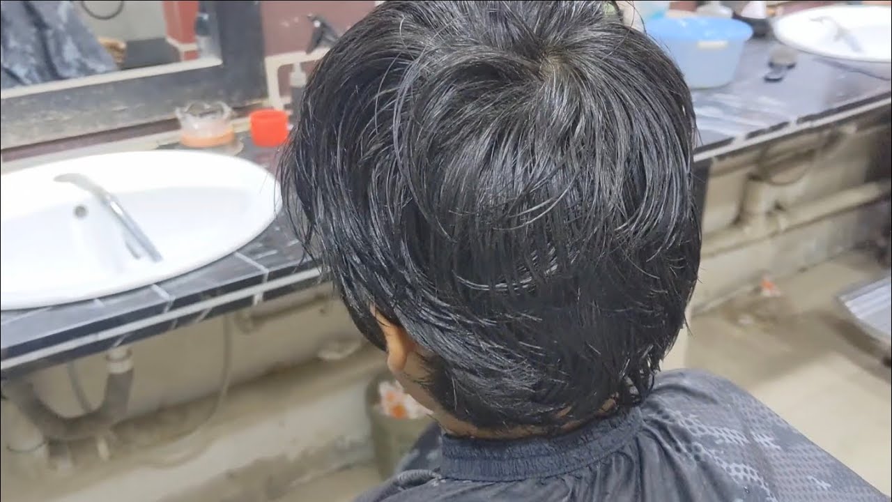 Cute boy silky smooth hair wonderful transformation ASMR - YouTube