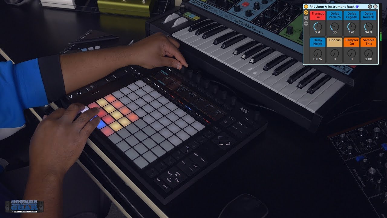 RacksForLive - Soulful Juno 106 Chord Rack Demo - YouTube
