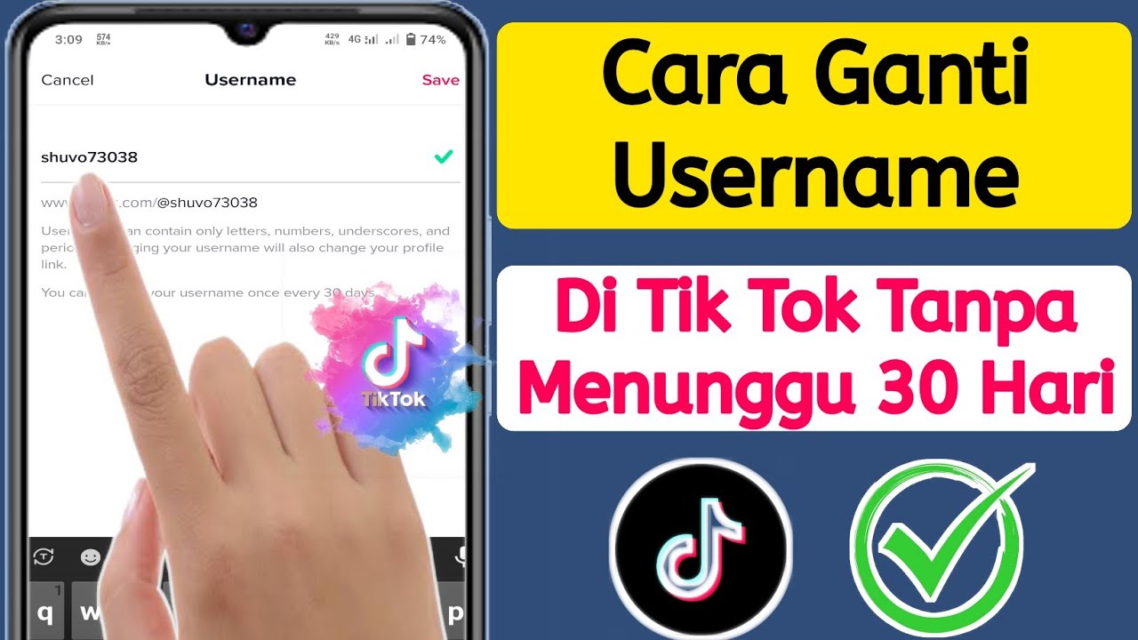 Cara Ganti Username Di Tik Tok Tanpa Menunggu 30 Hari | Cara Mengganti ...